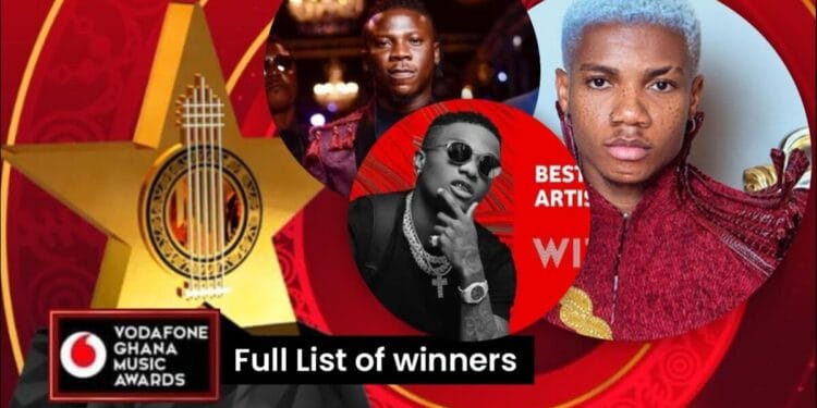 VGMA 2022: Full List of Winners at the 23rd Vodafone Ghana Music Awards
